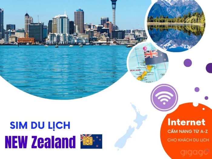 Kinh nghiệm mua Sim du lịch New Zealand & eSIM data giá tốt